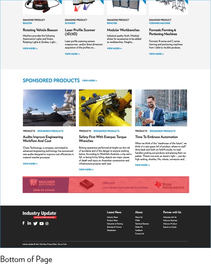 Online Display Rates & Specs | Industry Update Manufacturing Media