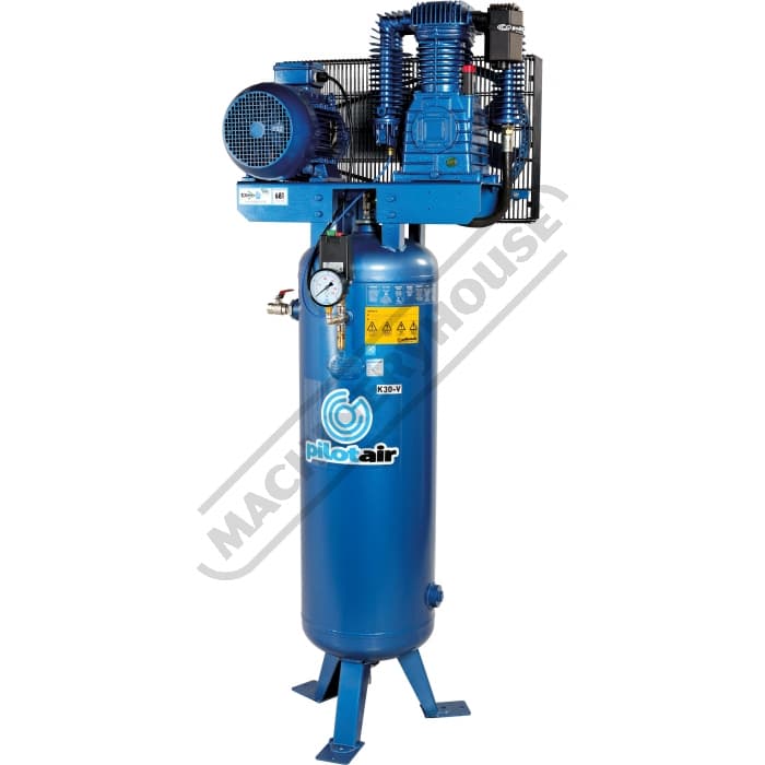 K30V Vertical Industrial Air Compressor 150 Litre / 7.5hp 30.8cfm ...