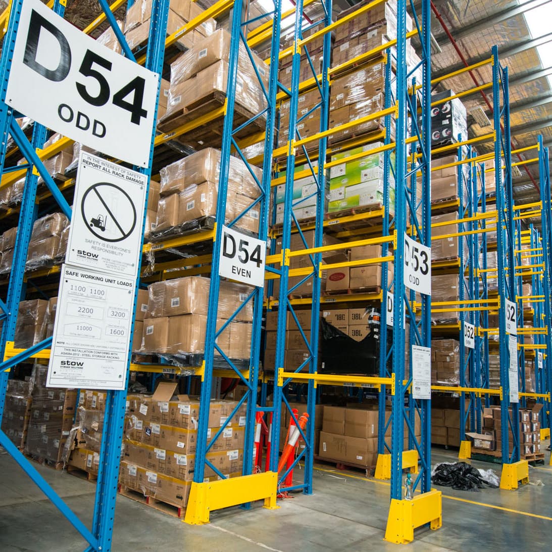 STOW'S SAFETY YELLOW RACKING A BRIGHT CHOICE | Industry Update ...