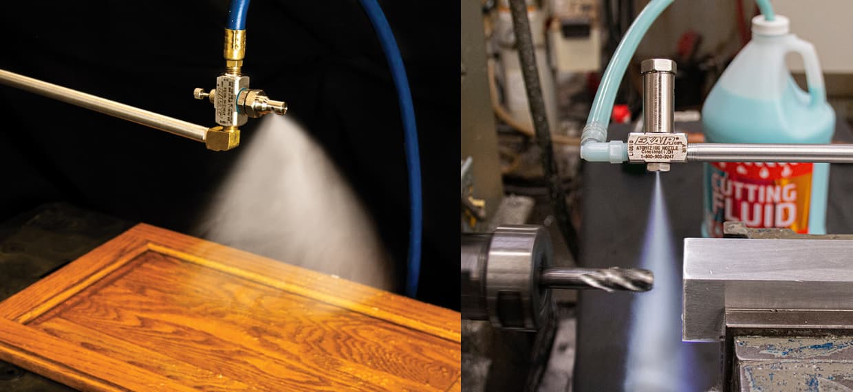 Coat, cool, treat and paint with EXAIR Atomizing Spray Nozzles ...