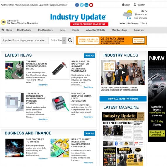CHECK OUT THE NEW AND IMPROVED WWW.INDUSTRYUPDATE.COM.AU | Industry ...