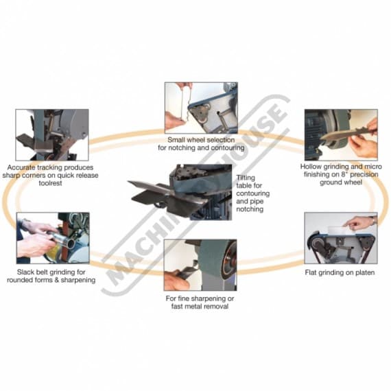 RM-48B Radius Master Series 2 - Bench Belt Linisher Sander 50 x 1220mm ...