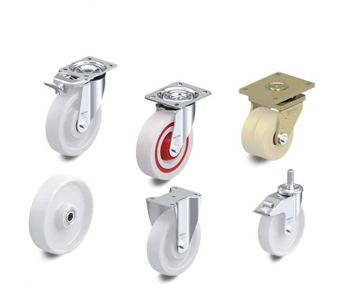 Nylon wheels and castors - for easy rolling on smooth surfaces ...