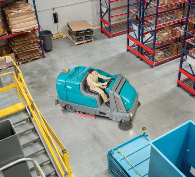 M17 Battery Powered Rider Sweeper Scrubber | Industry Update ...