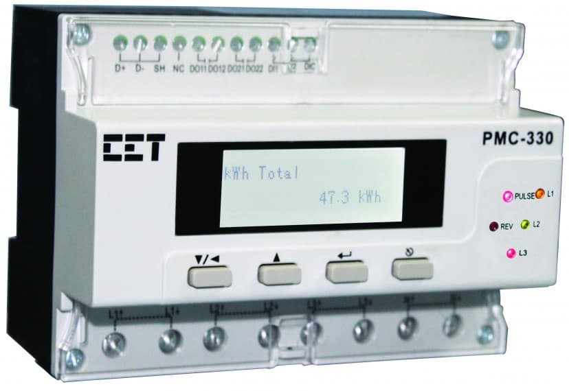 Three-Phase energy meter with up to 80A direct input without CT by Ceta ...